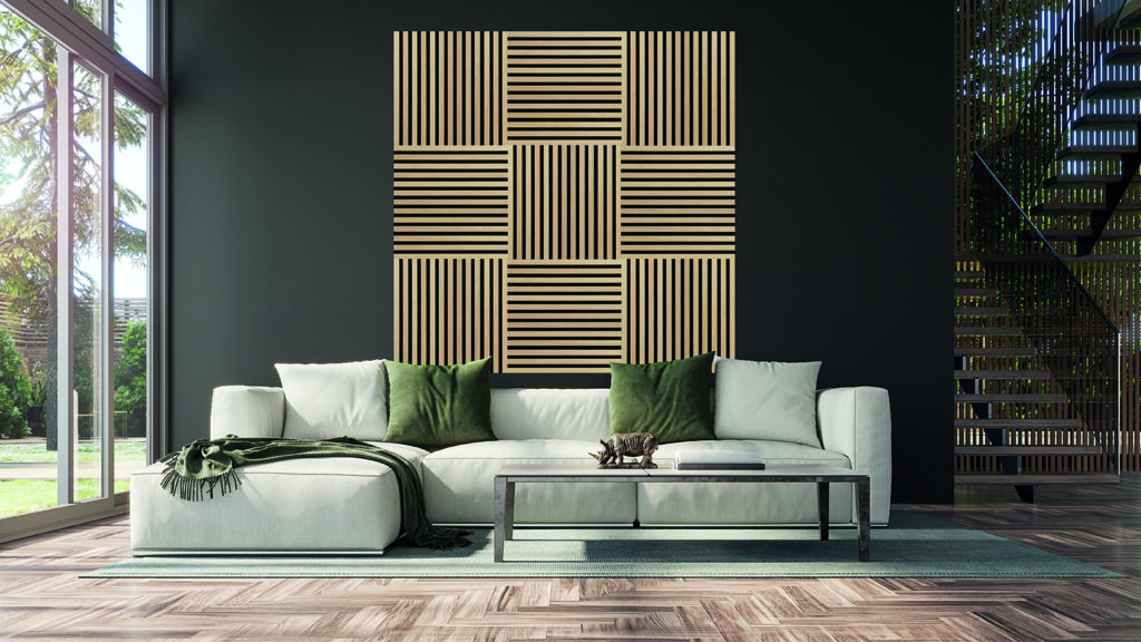 Square Akustikpanel 520x520mm - Fibrotech